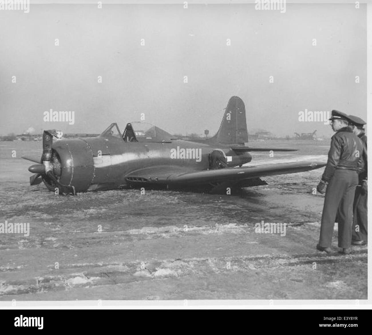 A 1945 photograph of a Ryan aircraft at the Lindbergh hangar in San ...