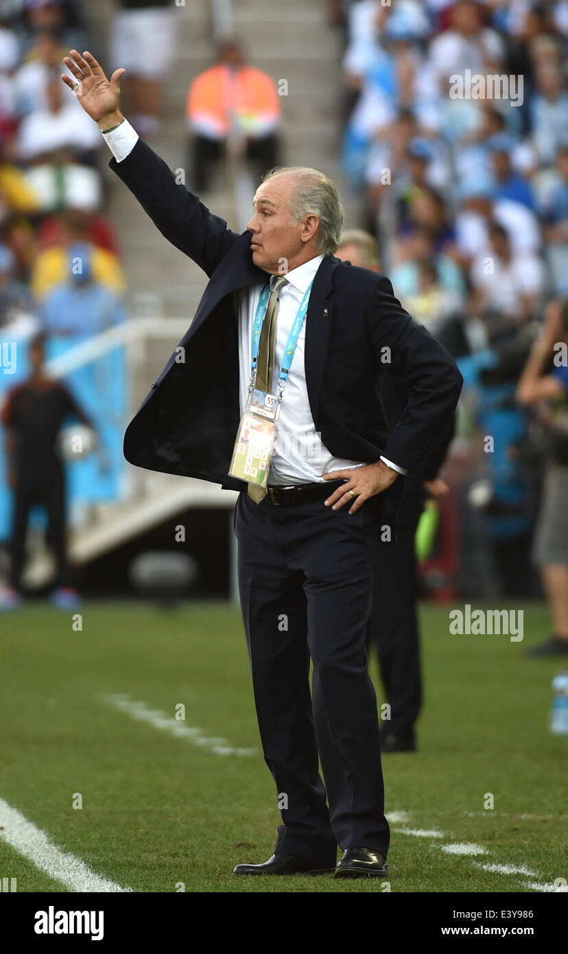 Sao Paulo, Brazil. 1st July, 2014. Argentina's coach Alejandro Sabella ...