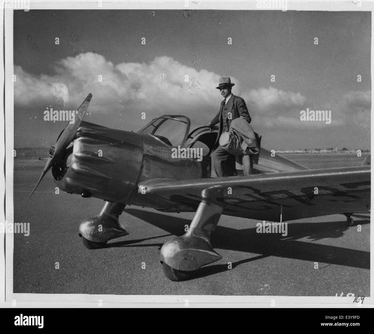 The Ryan 1937 aircraft, linked to Charles Lindbergh, displayed at the ...