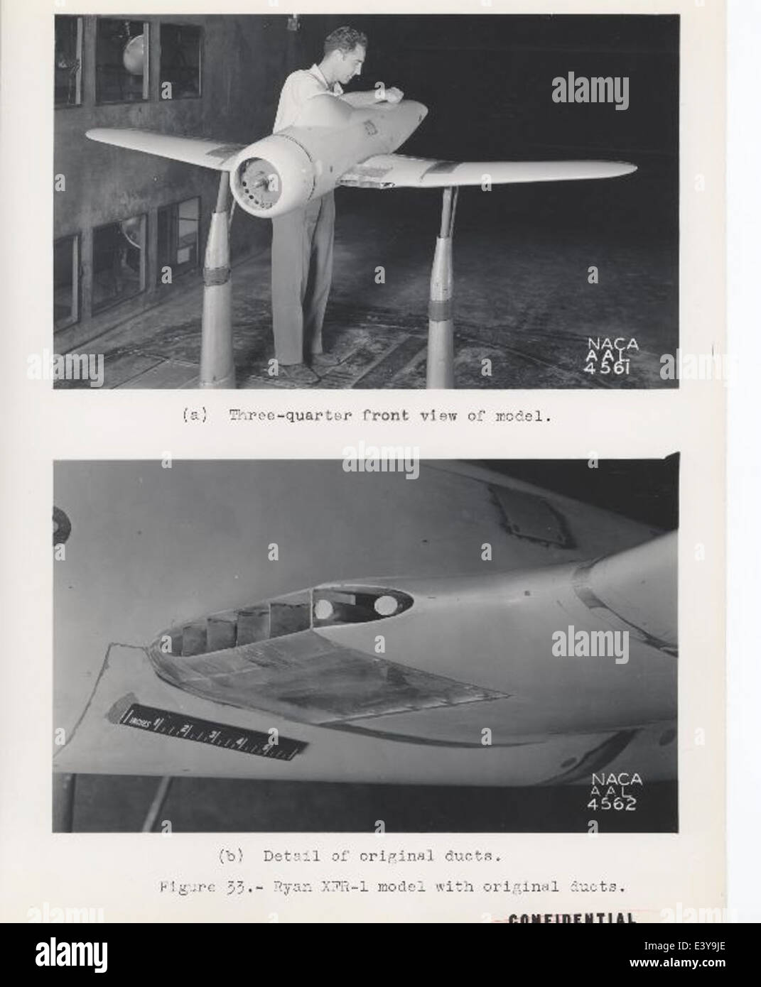 A 1945 photograph of Charles A. Lindbergh's aircraft, shown in the San Diego Air and Space ...