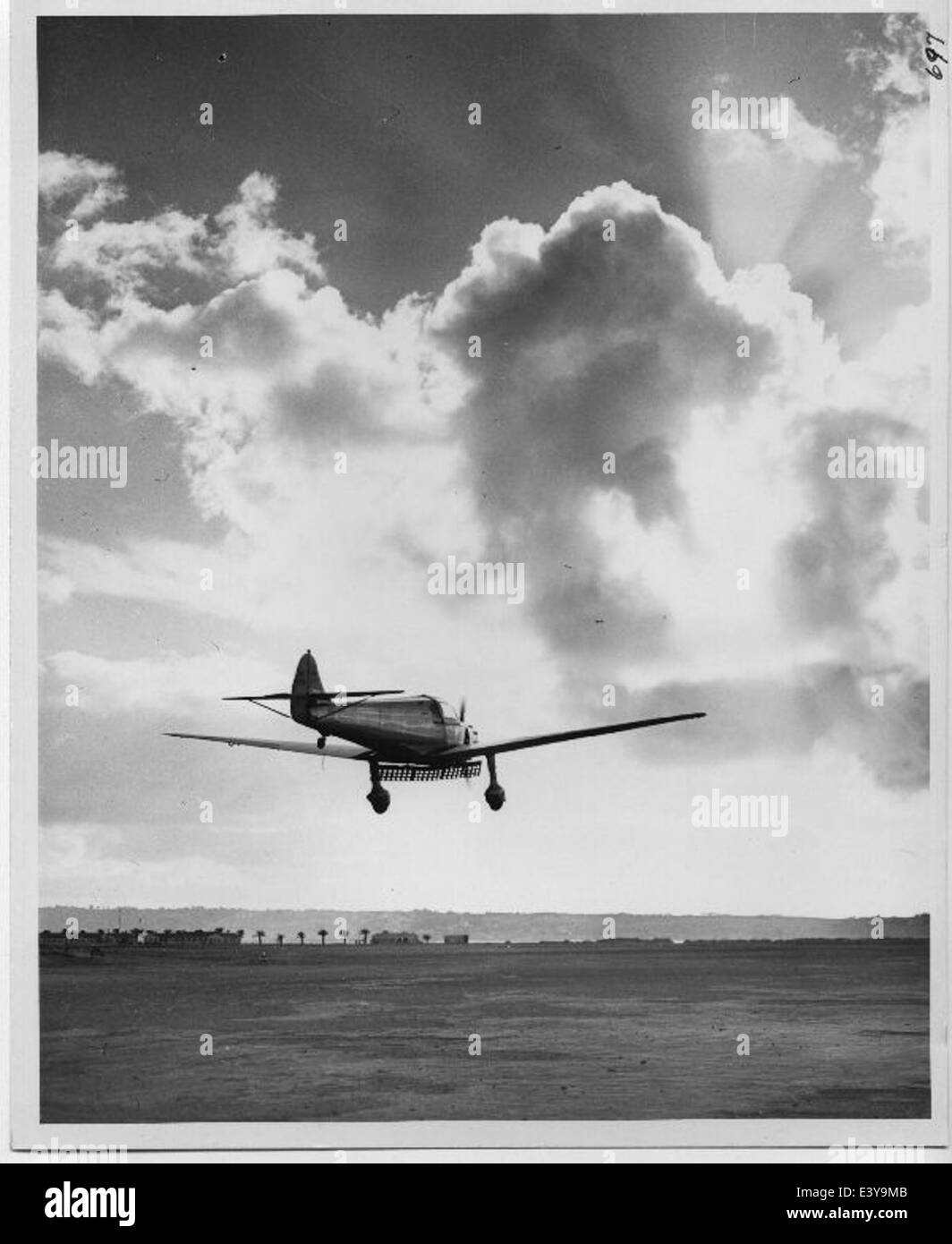 A 1937 photograph of a Ryan aircraft related to Charles Lindbergh ...