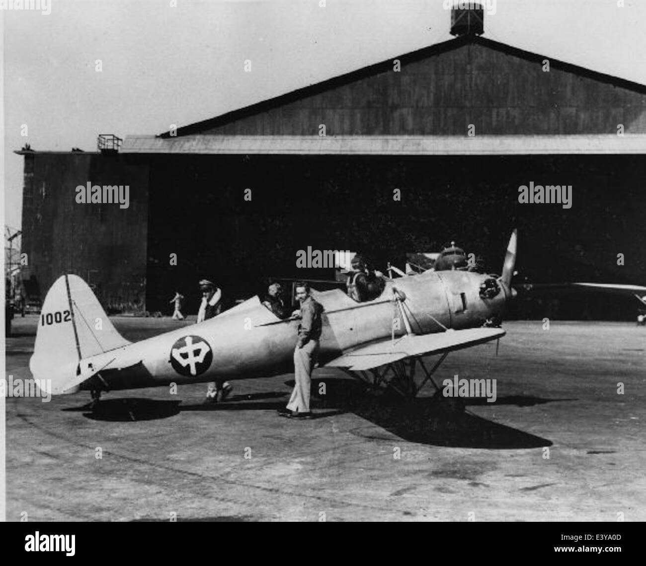 A Ryan aircraft model 01485, connected to Charles Lindbergh, displayed ...