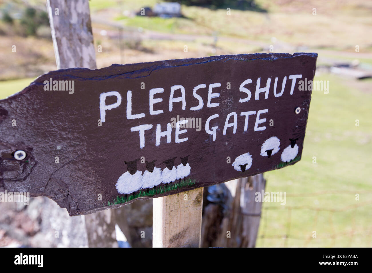 A sign in the Culter Water valley below Coulter reservoir in the ...