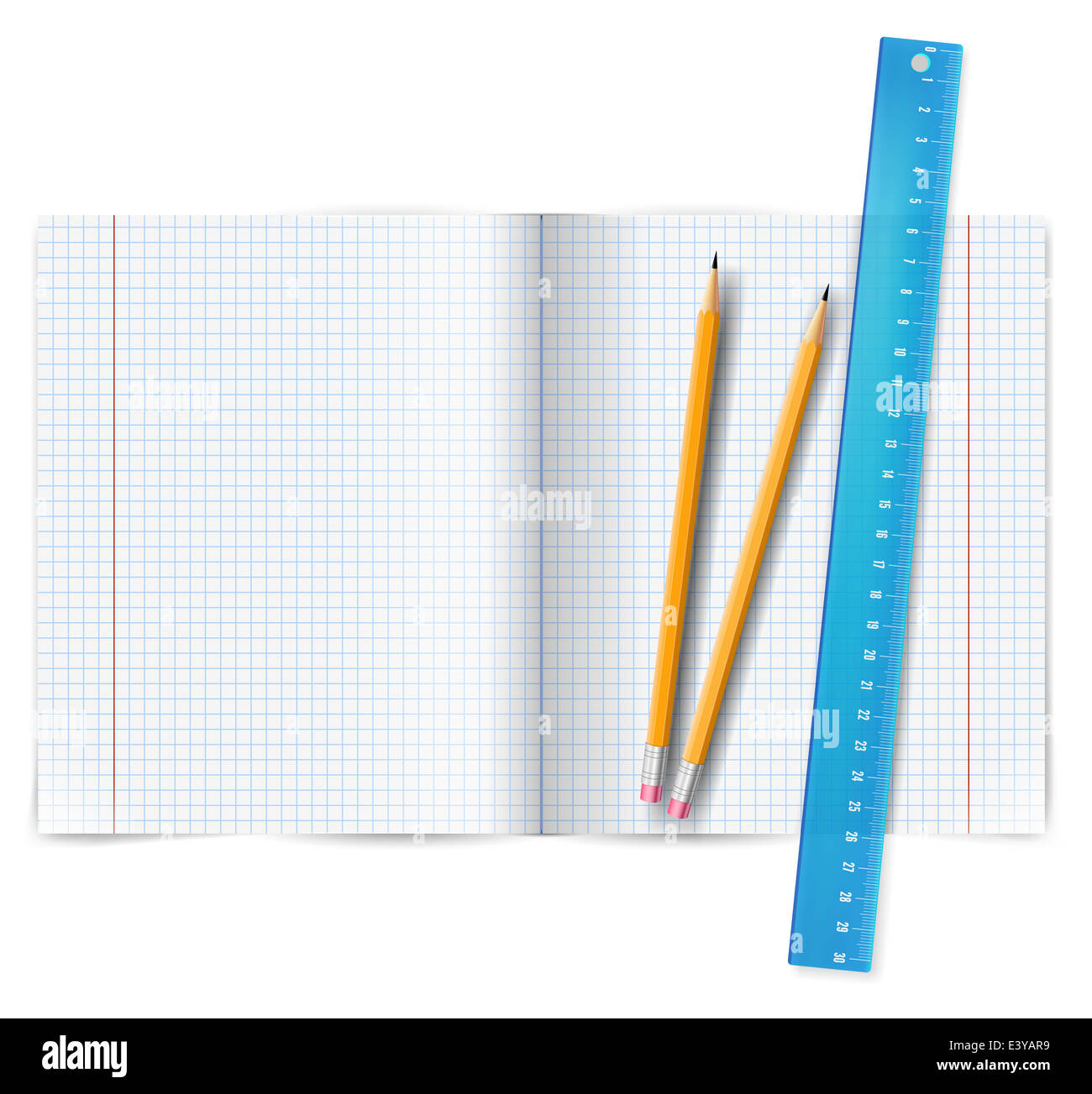 Exercise book vector Cut Out Stock Images & Pictures - Alamy