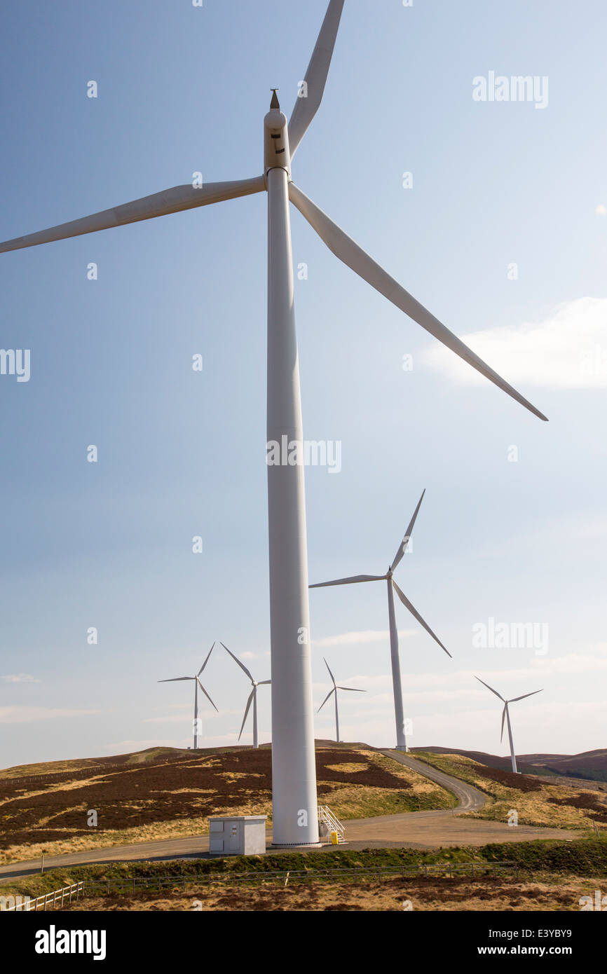 The Clyde Wind Farm in the Southern Uplands of Scotland near Biggar. It ...