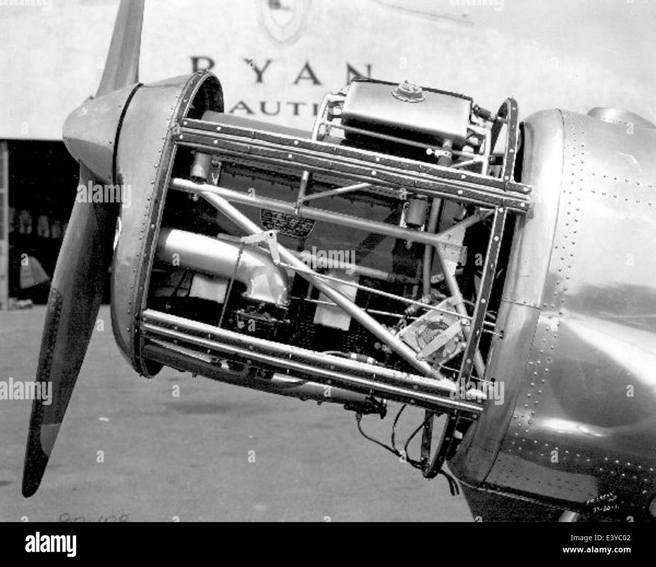 A photograph of a Ryan aircraft from 1936, associated with Charles ...