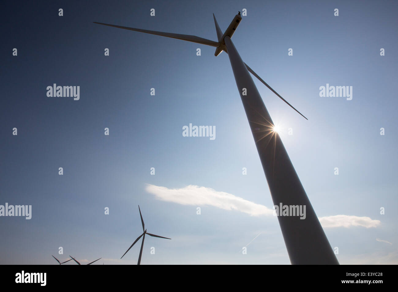 The Clyde Wind Farm in the Southern Uplands of Scotland near Biggar. It ...