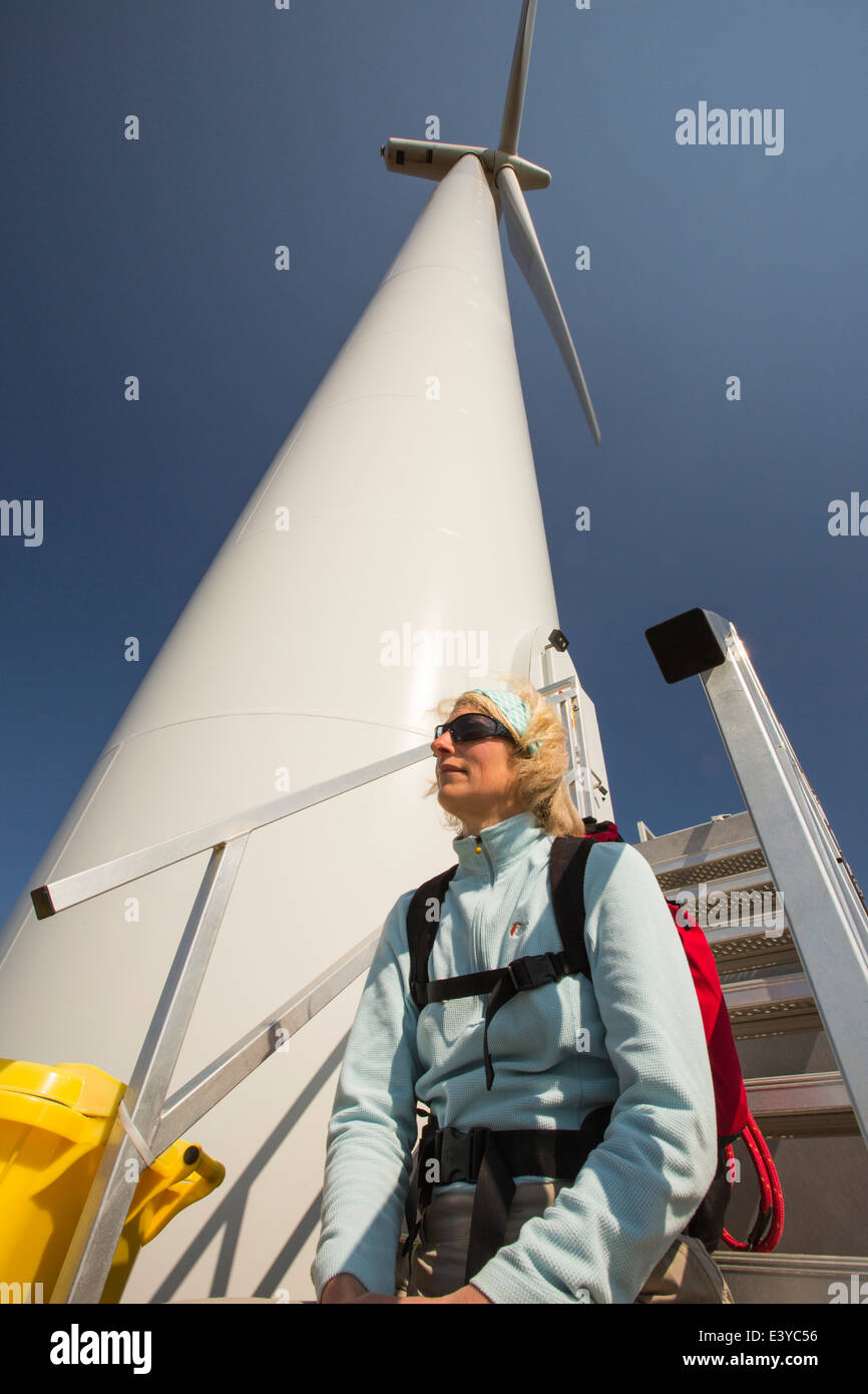 The Clyde Wind Farm in the Southern Uplands of Scotland near Biggar. It ...