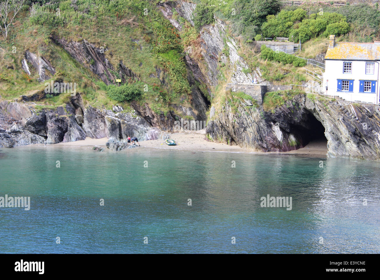 Cornwall polperro blue peter hi-res stock photography and images - Alamy