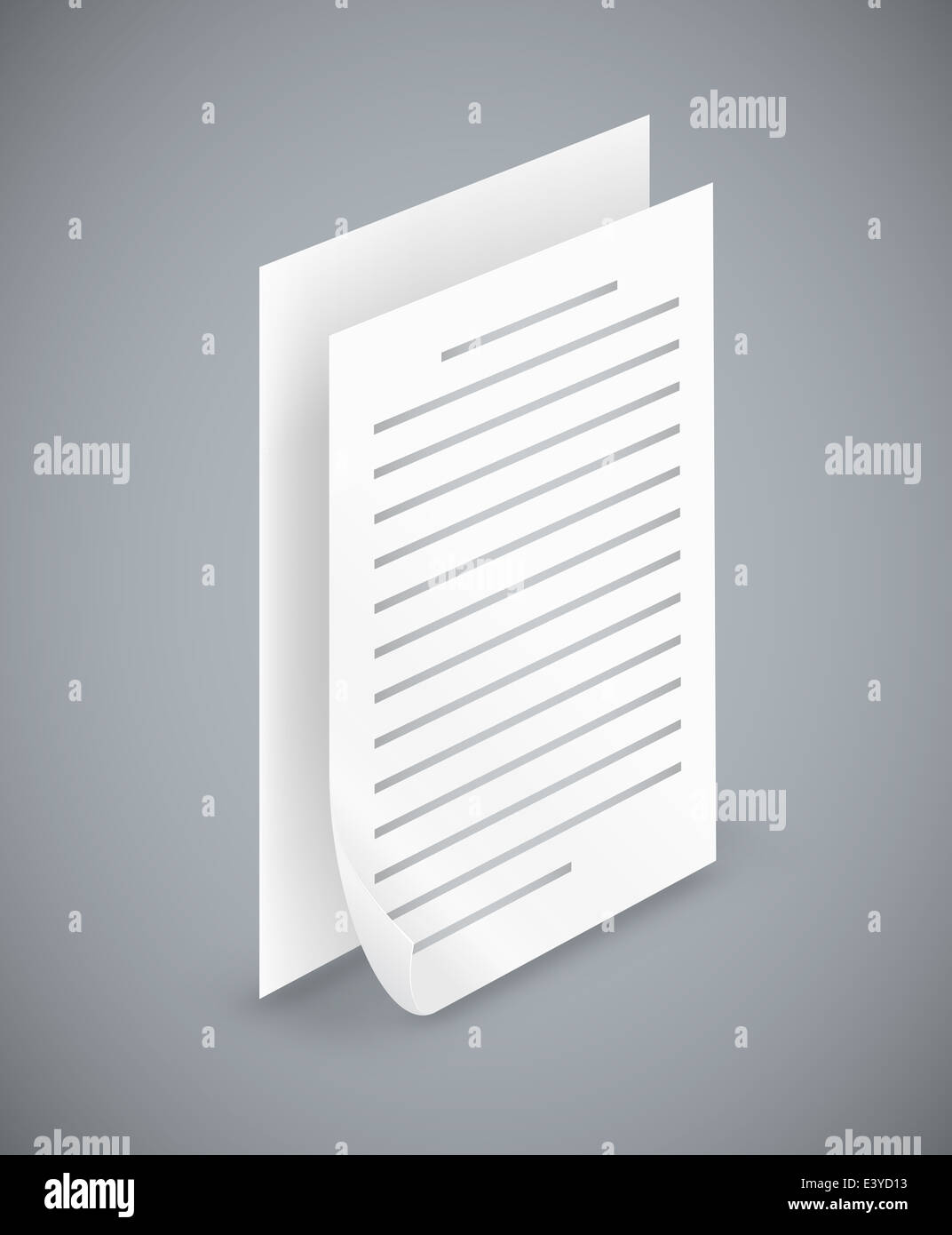 Printing paper sheet icon hi-res stock photography and images - Alamy