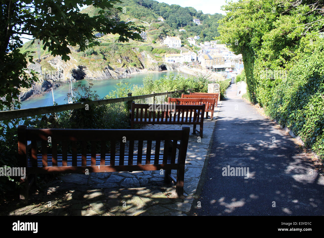 Cornwall polperro blue peter hi-res stock photography and images - Alamy