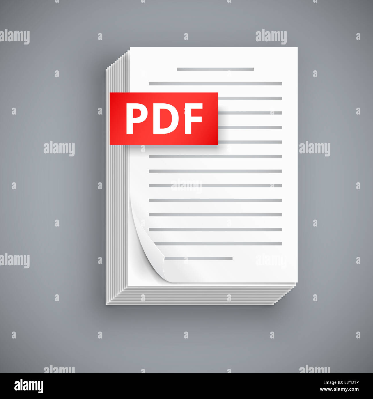 Pdf red square web hi-res stock photography and images - Alamy