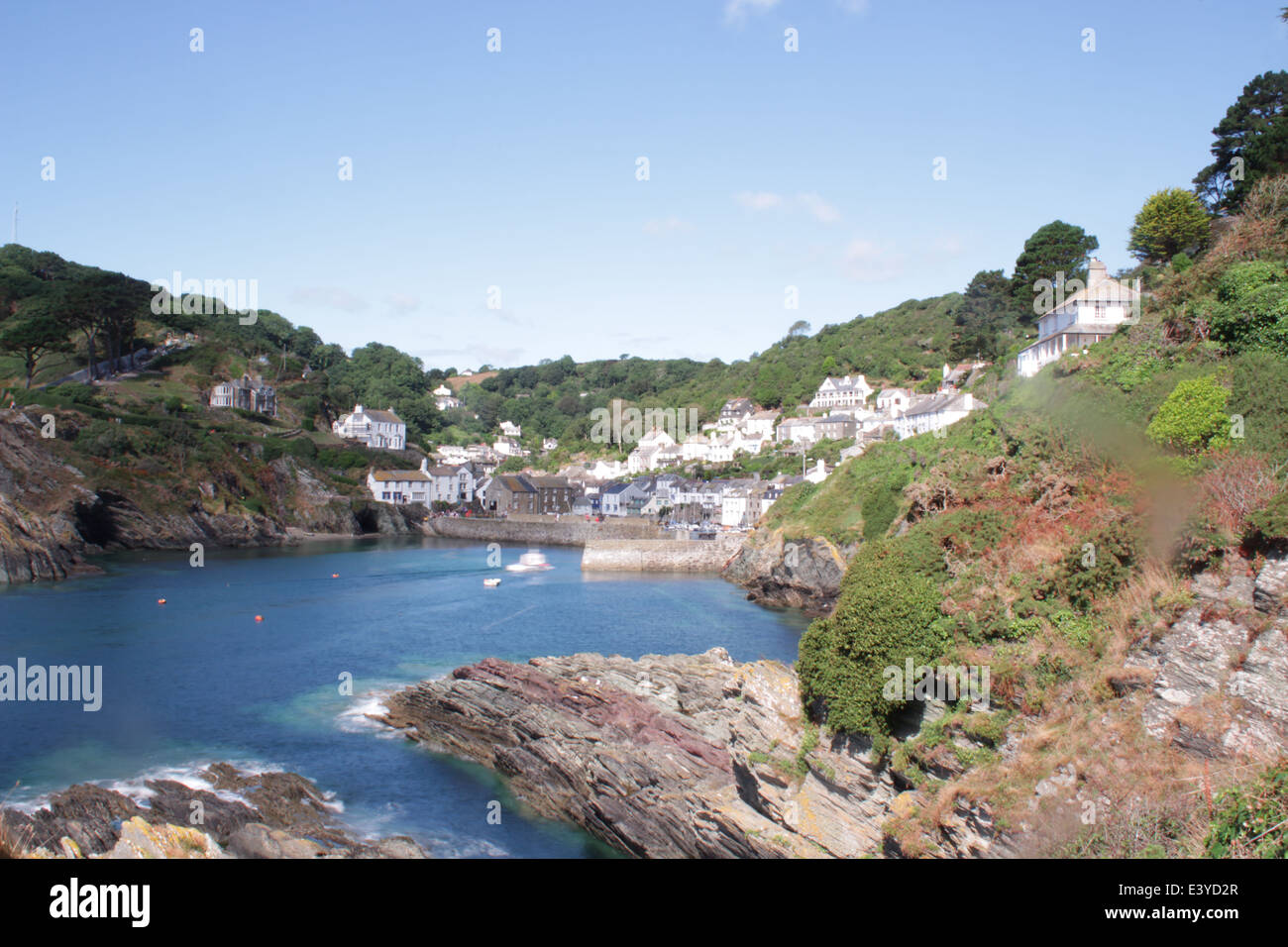 Cornwall polperro blue peter hi-res stock photography and images - Alamy
