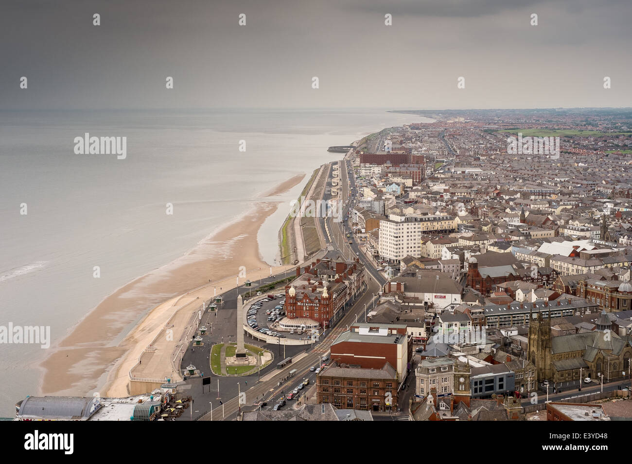 Aerial view from blackpool tower hi-res stock photography and images ...