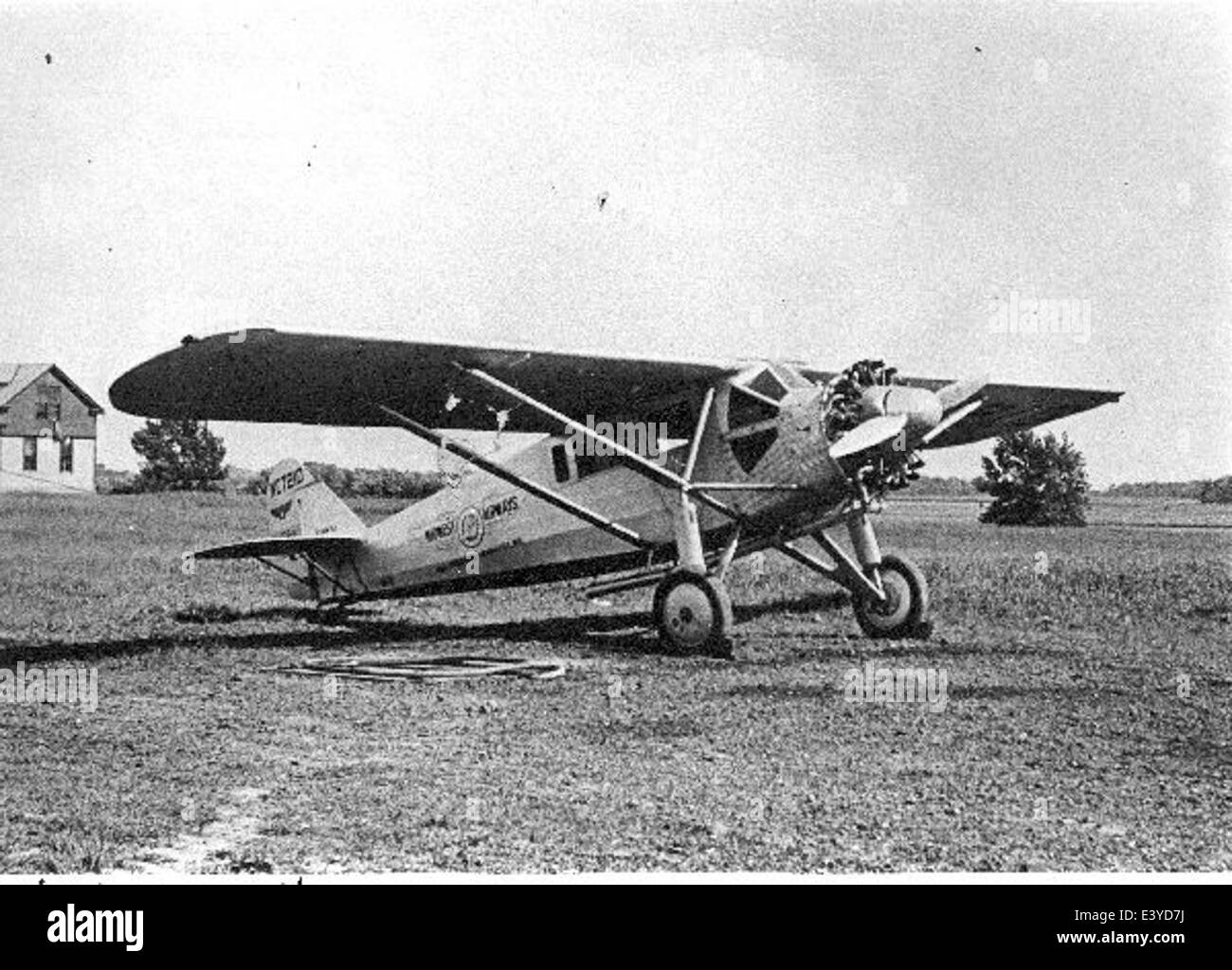 A photograph of a Ryan aircraft from 1928, highlighting its ...