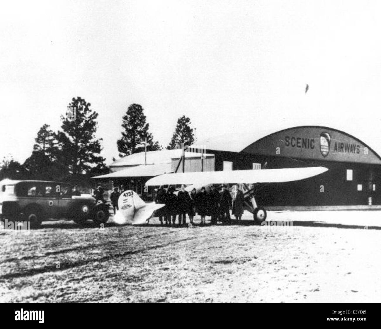 This photograph showcases a Ryan aircraft from 1928, a significant part ...