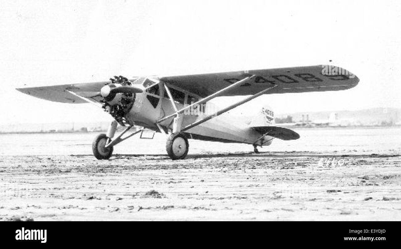 The Ryan aircraft from 1928, associated with Charles Lindbergh, is ...