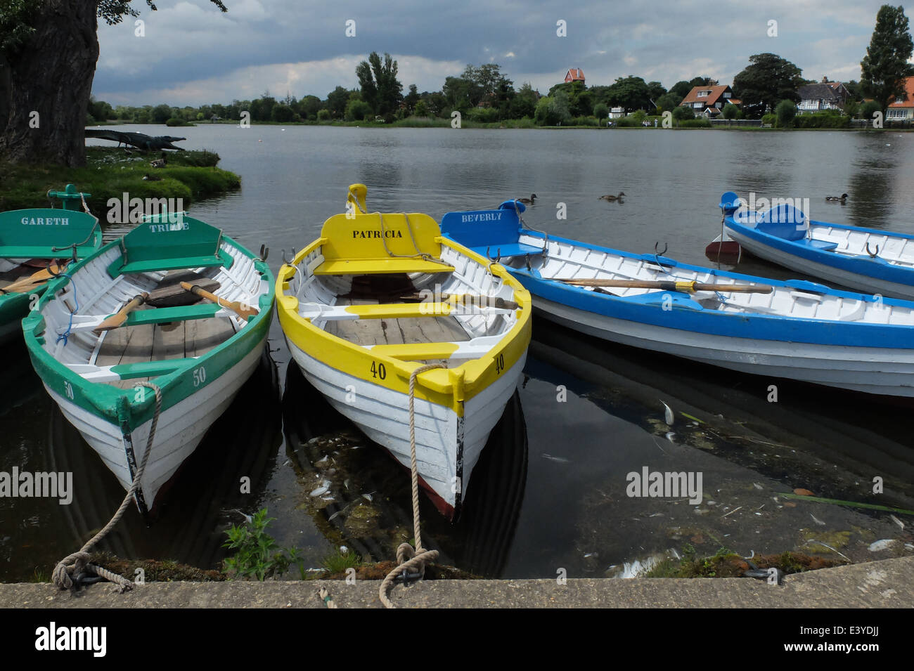 Boating Lake at Thorpeness in Sussex East Anglia England Stock Photo ...