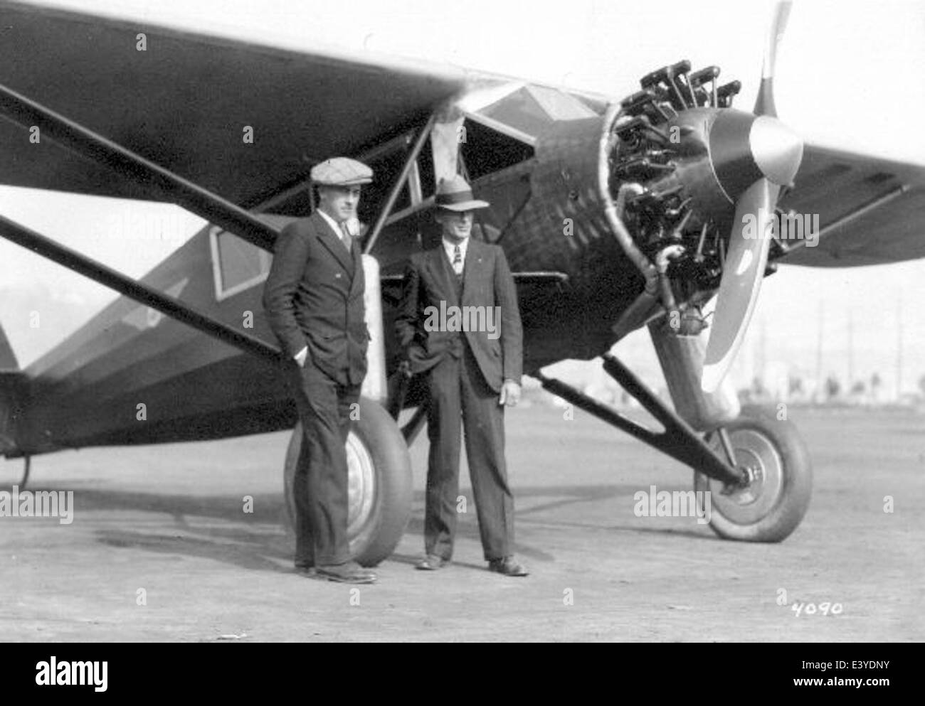 A photograph of the Ryan aircraft used by Charles Lindbergh in his ...