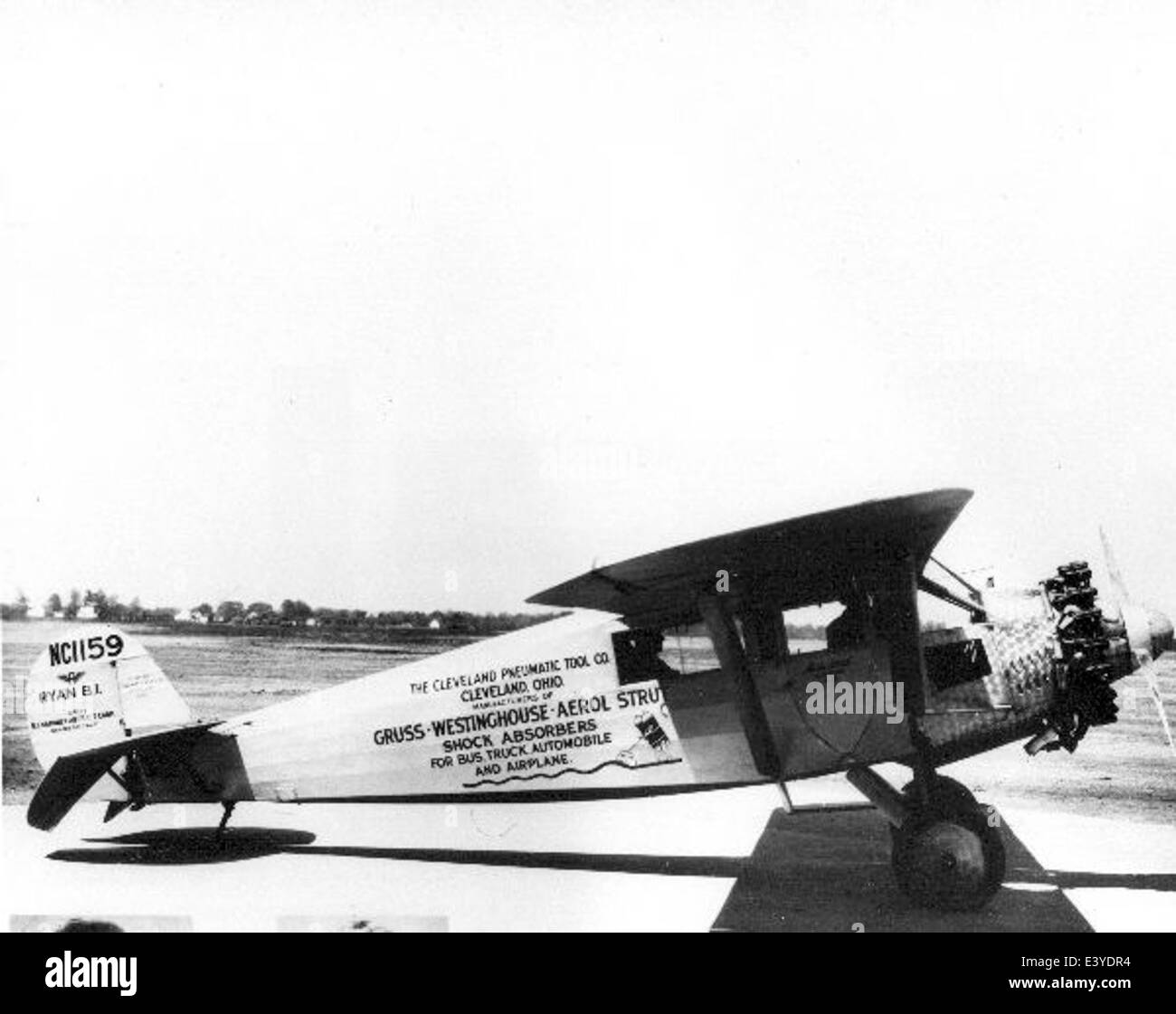 A photograph of the Ryan aircraft used by Charles Lindbergh for his ...