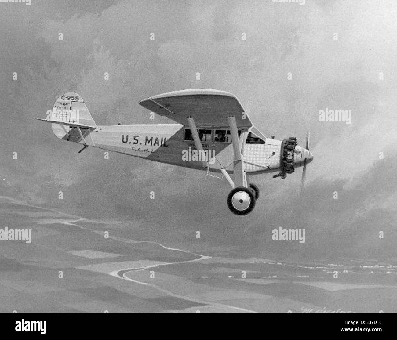 The Ryan 00809 aircraft, associated with Charles Lindbergh, is on ...