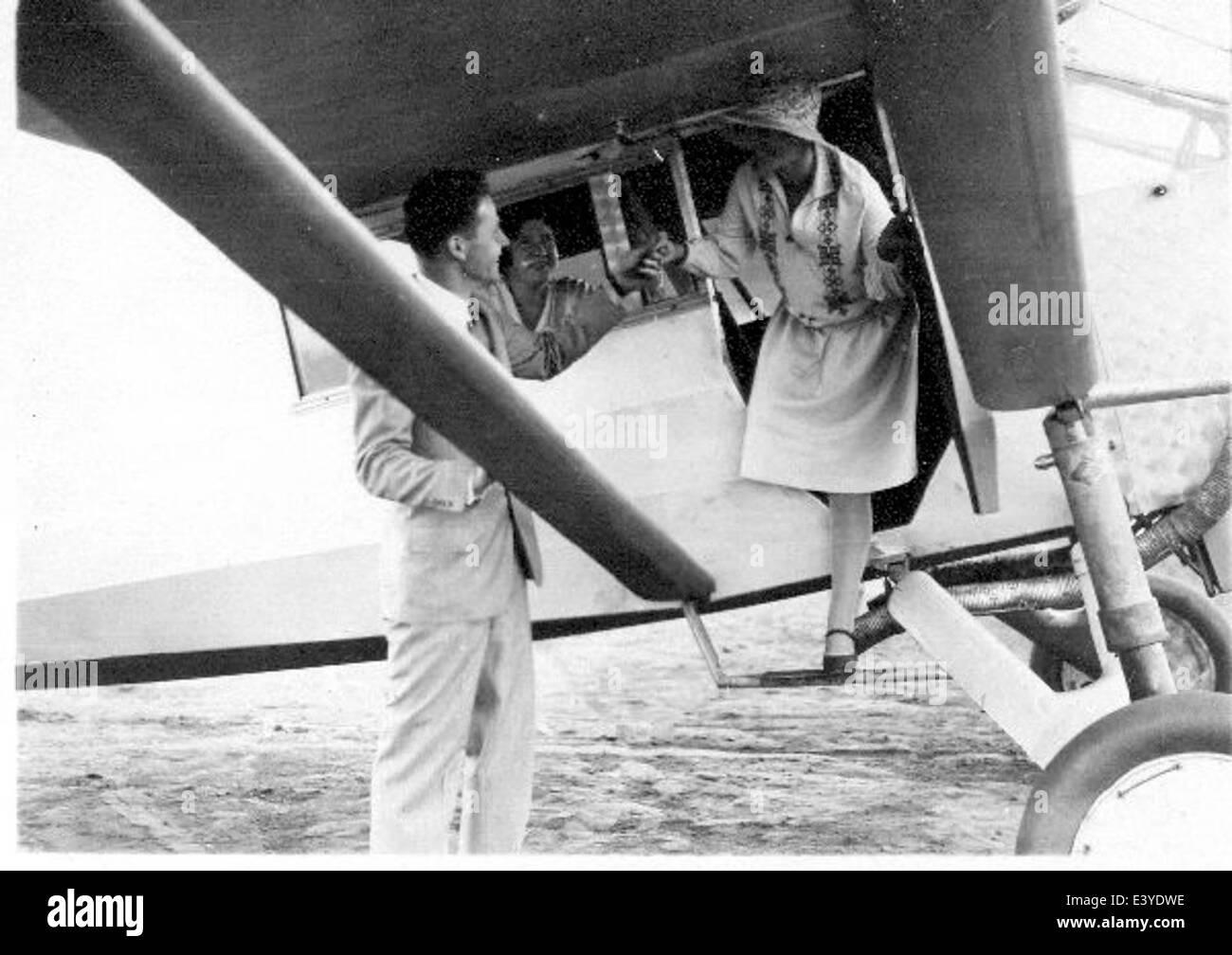 A 1928 photograph of a Ryan aircraft, possibly associated with Charles ...