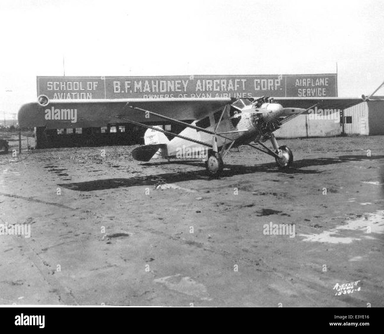 Photograph of the Ryan NYP aircraft, the plane used by Charles ...