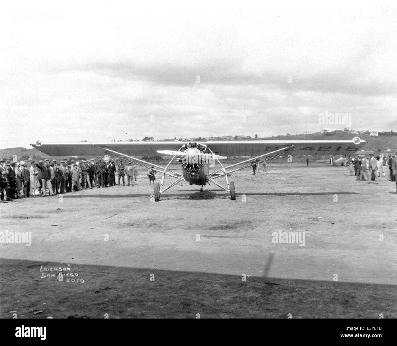 A photograph of a Ryan aircraft from 1928, associated with Charles ...