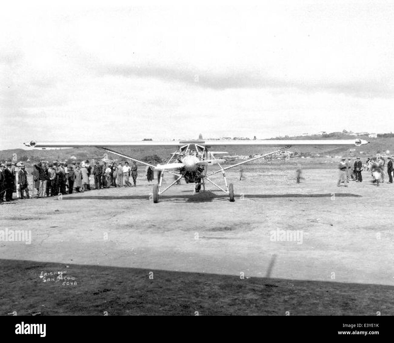A photograph of a Ryan aircraft from 1928, showcasing Charles Lindbergh ...