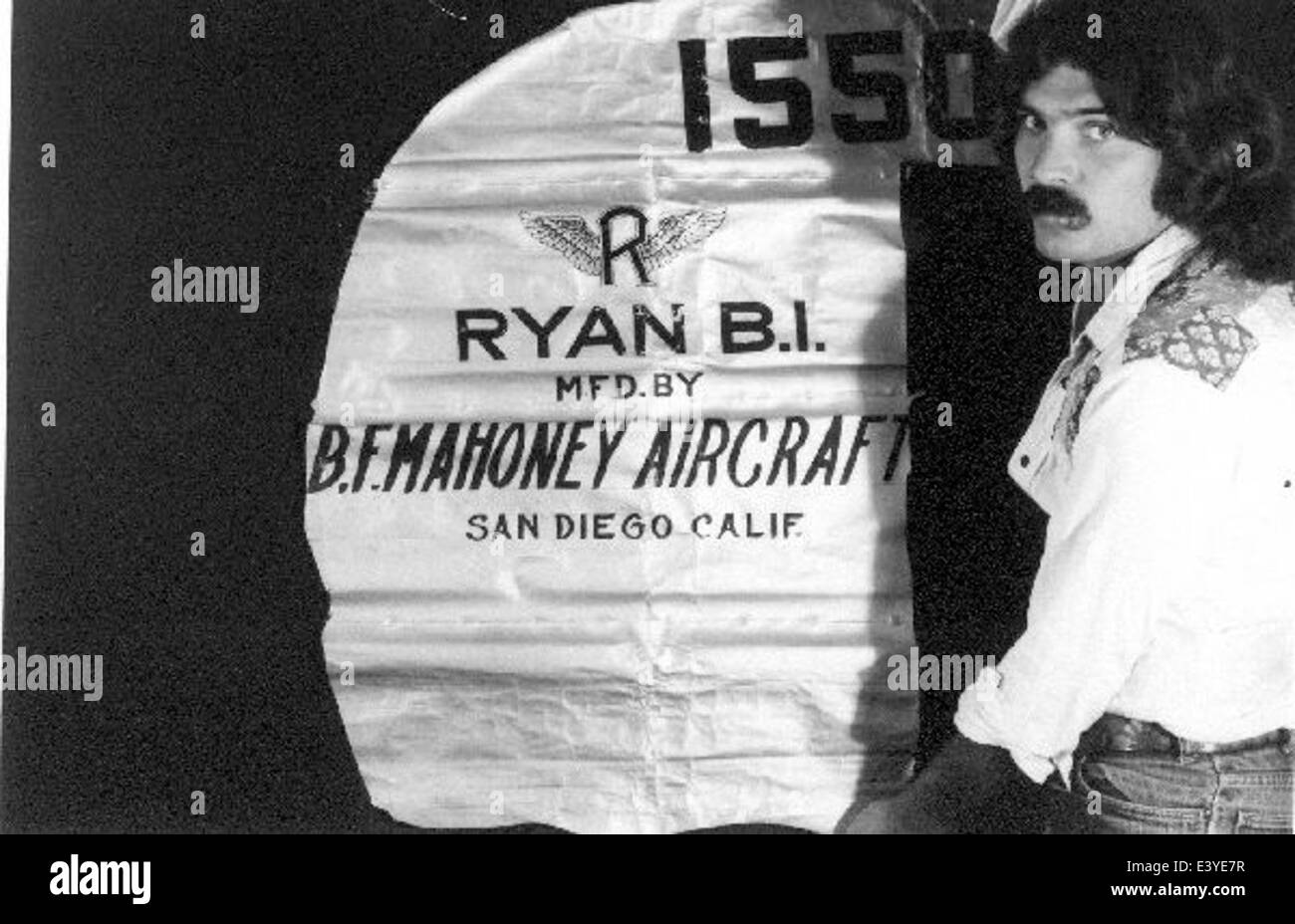 A Ryan aircraft from 1977, connected to Charles Lindbergh, displayed at ...