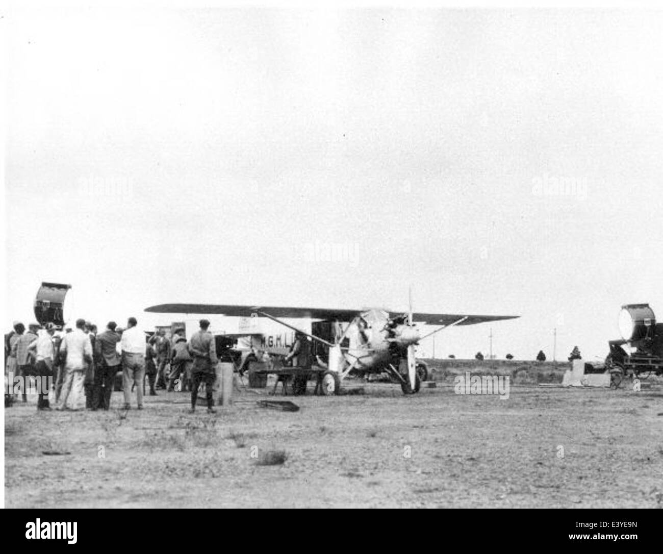 The Ryan aircraft model 00726 from 1927, linked to Charles Lindbergh ...