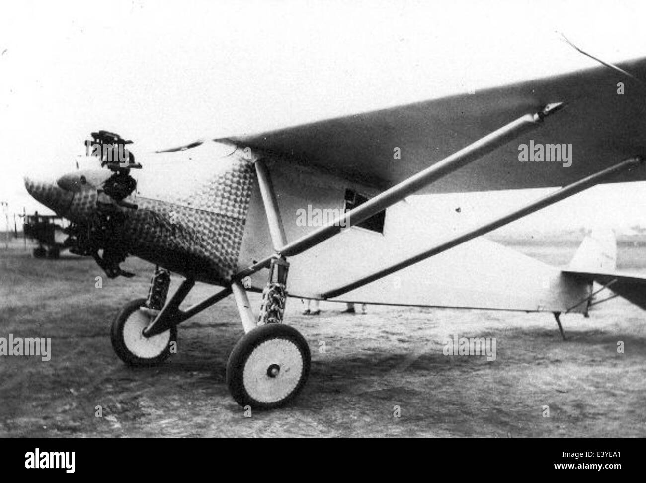 A photograph of the Ryan NYP, the aircraft flown by Charles Lindbergh ...
