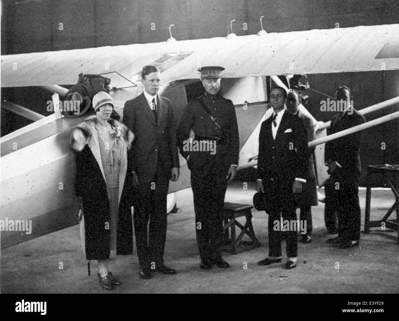 A 1927 image of a Ryan aircraft, related to Charles Lindbergh, on ...