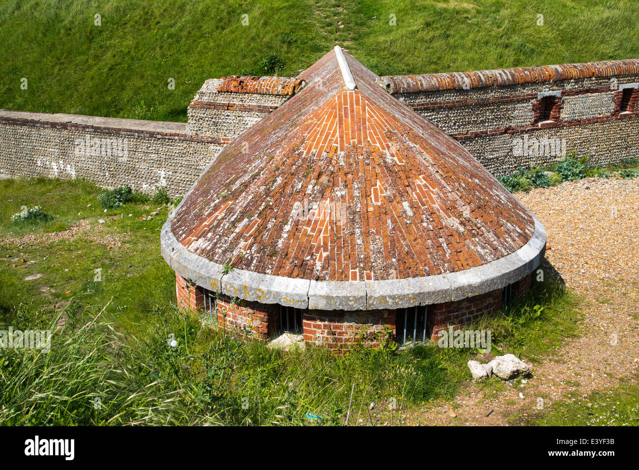 Shoreham Fort on Shoreham Beach Stock Photo - Alamy