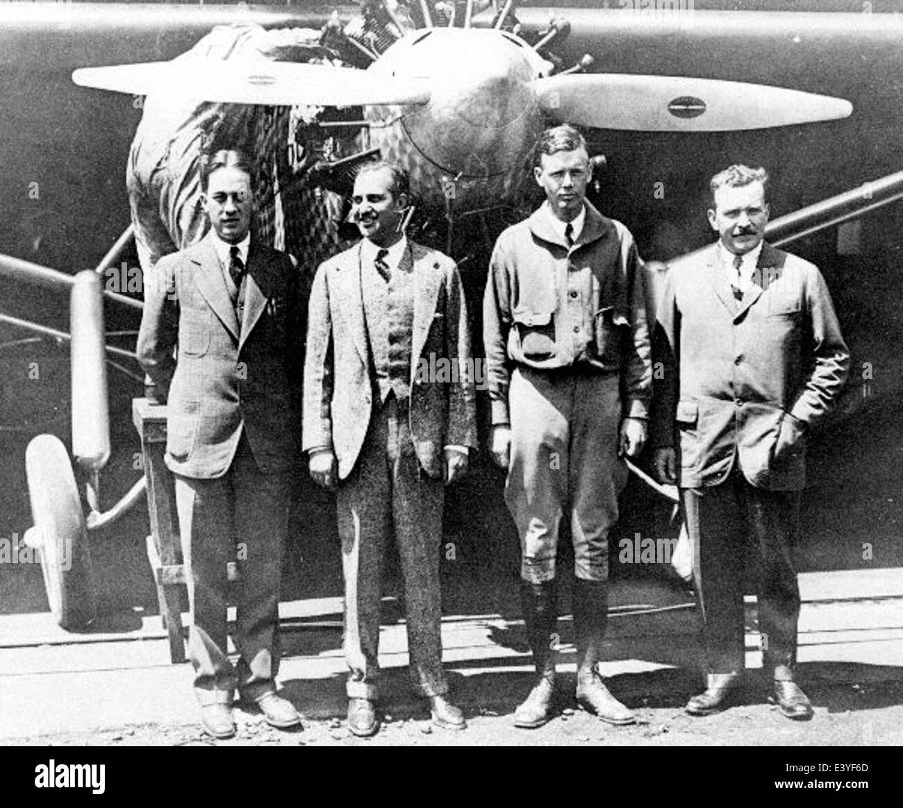 A 1927 Ryan aircraft, associated with Charles Lindbergh, shown at the ...