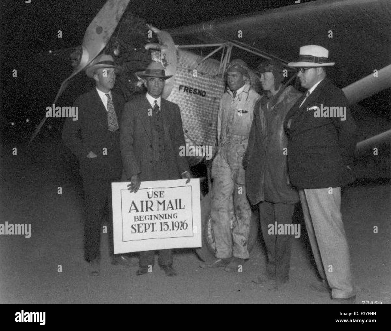 This 1926 photograph showcases a Ryan aircraft, likely involved in ...