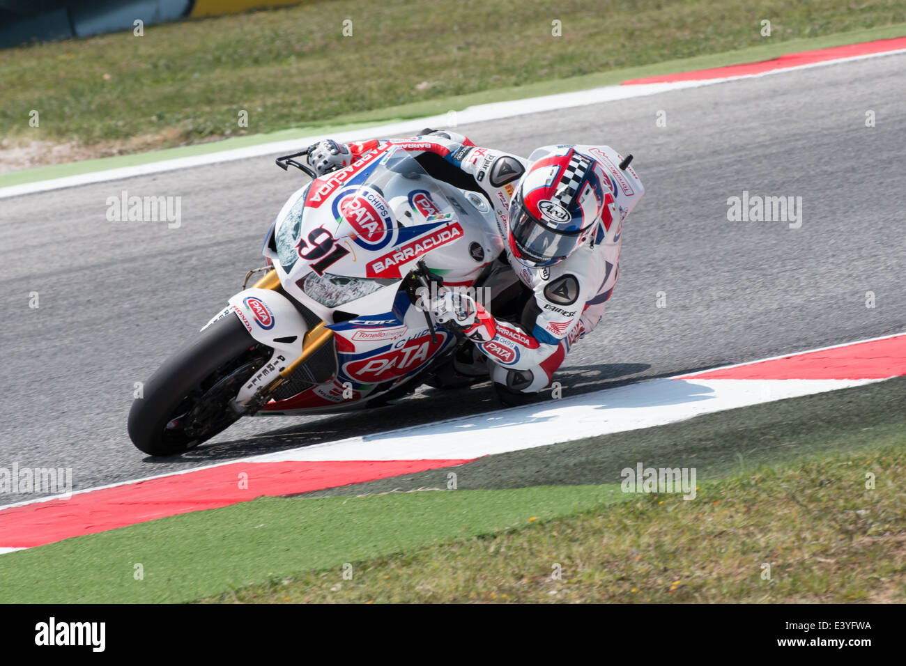Honda CBR1000RR of Team PATA Honda World Superbike, driven by HASLAM ...