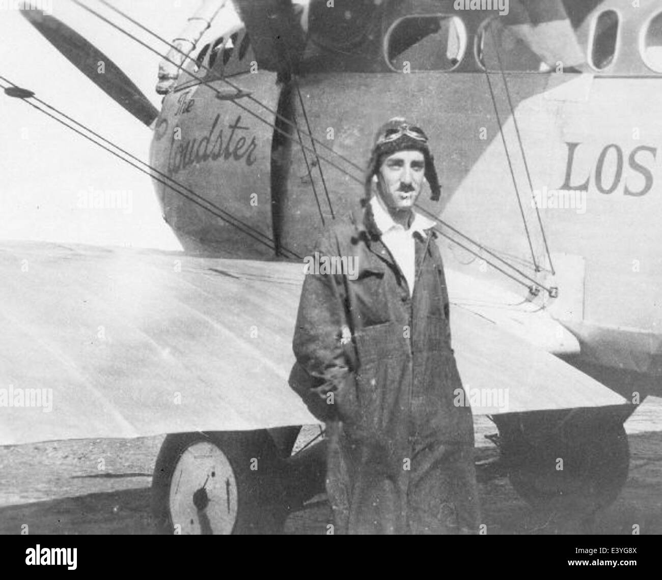 A photograph of Dan 'Dapper' Burnett with his 1926 Douglas Cloudster, showcasing a key moment in ...