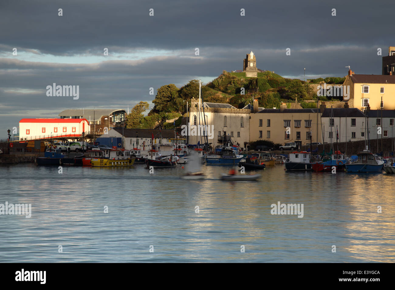 Tenby Harbour at sunset, West Wales, Pembrokeshire, UK Stock Photo - Alamy