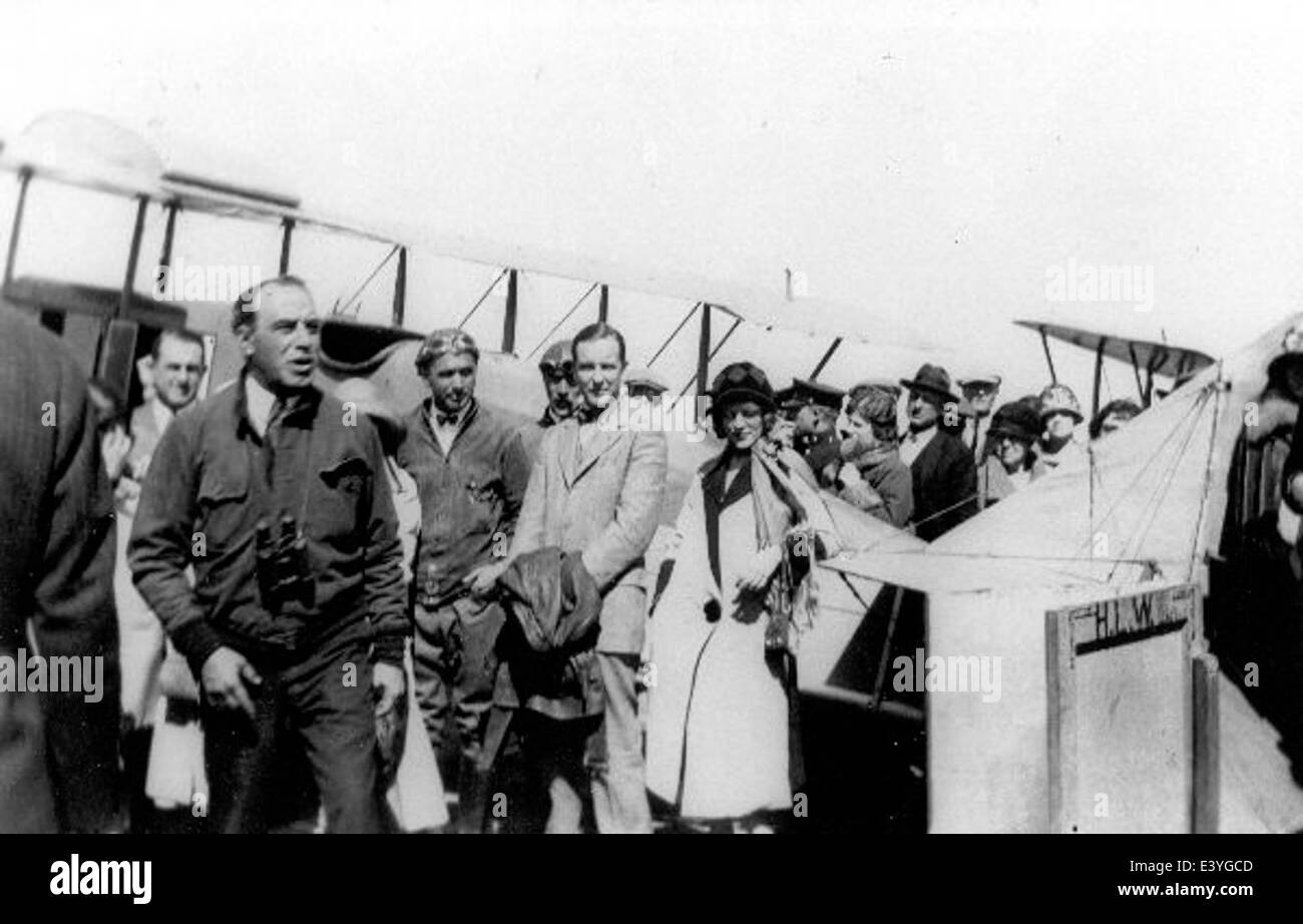 A photograph of a Ryan aircraft from 1925, part of the Lindbergh ...