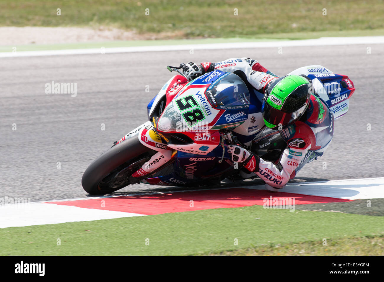 Suzuki GSX-R1000 of Voltcom Crescent Suzuki team, driven by LAVERTY ...