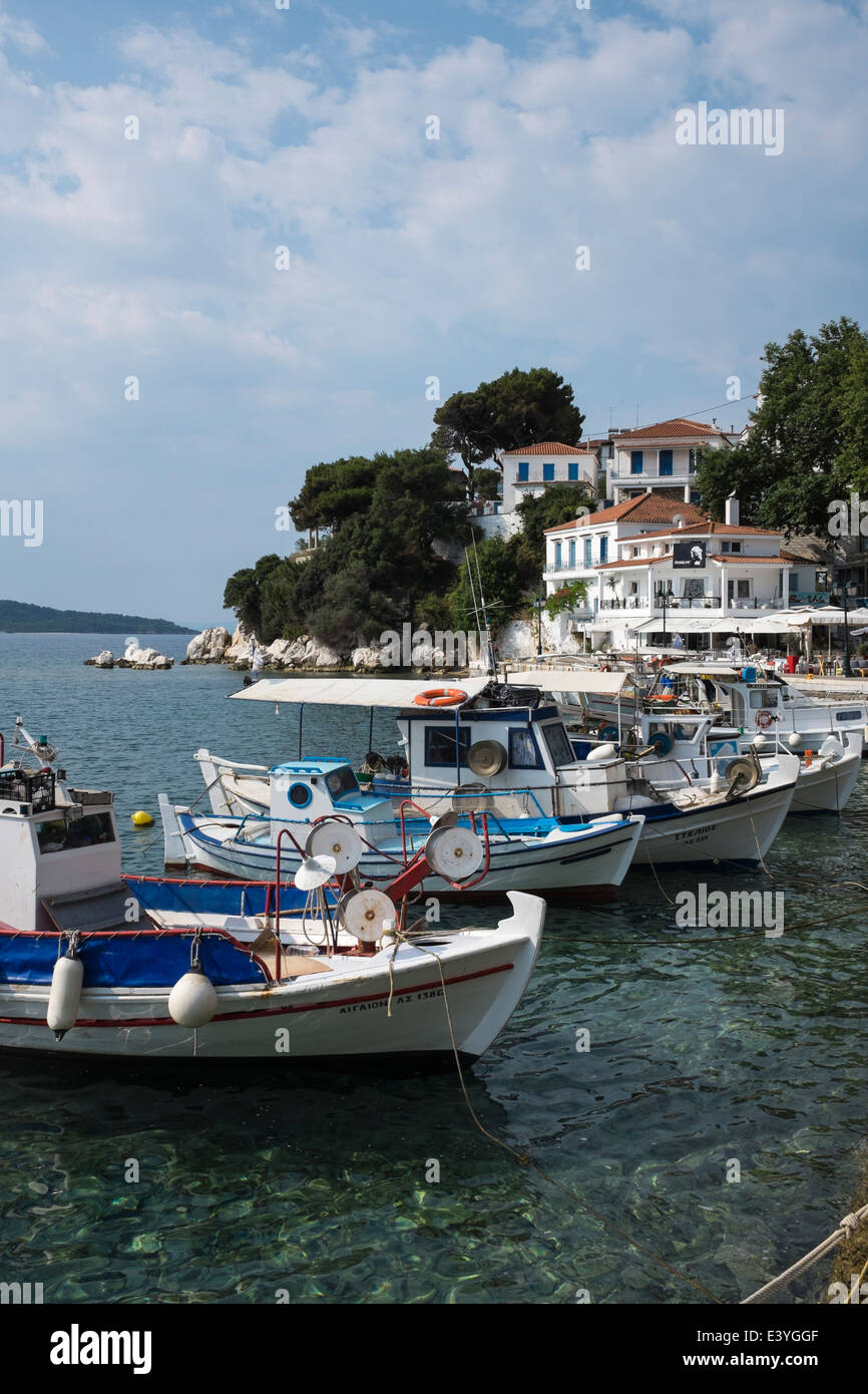 Small greek fishing boats caiques hi-res stock photography and images ...