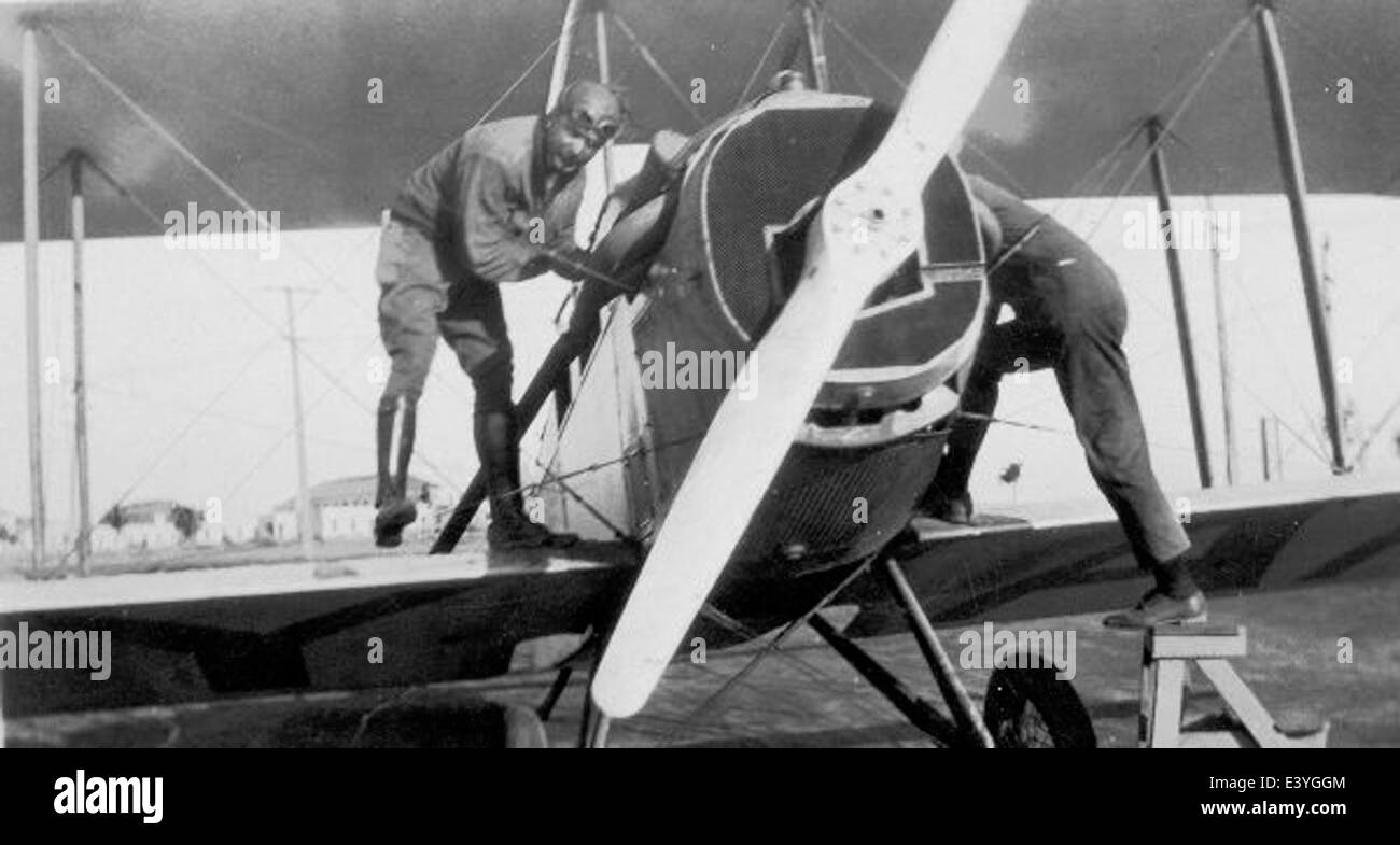 Photograph of a Ryan aircraft from 1924, part of the Lindbergh ...