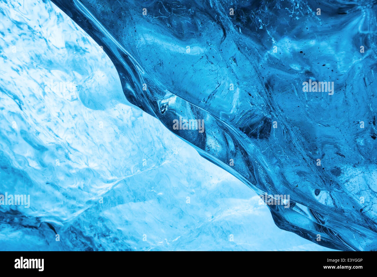 Amazing ice cave inside vatnajokull, europe´s largest glacier Stock ...
