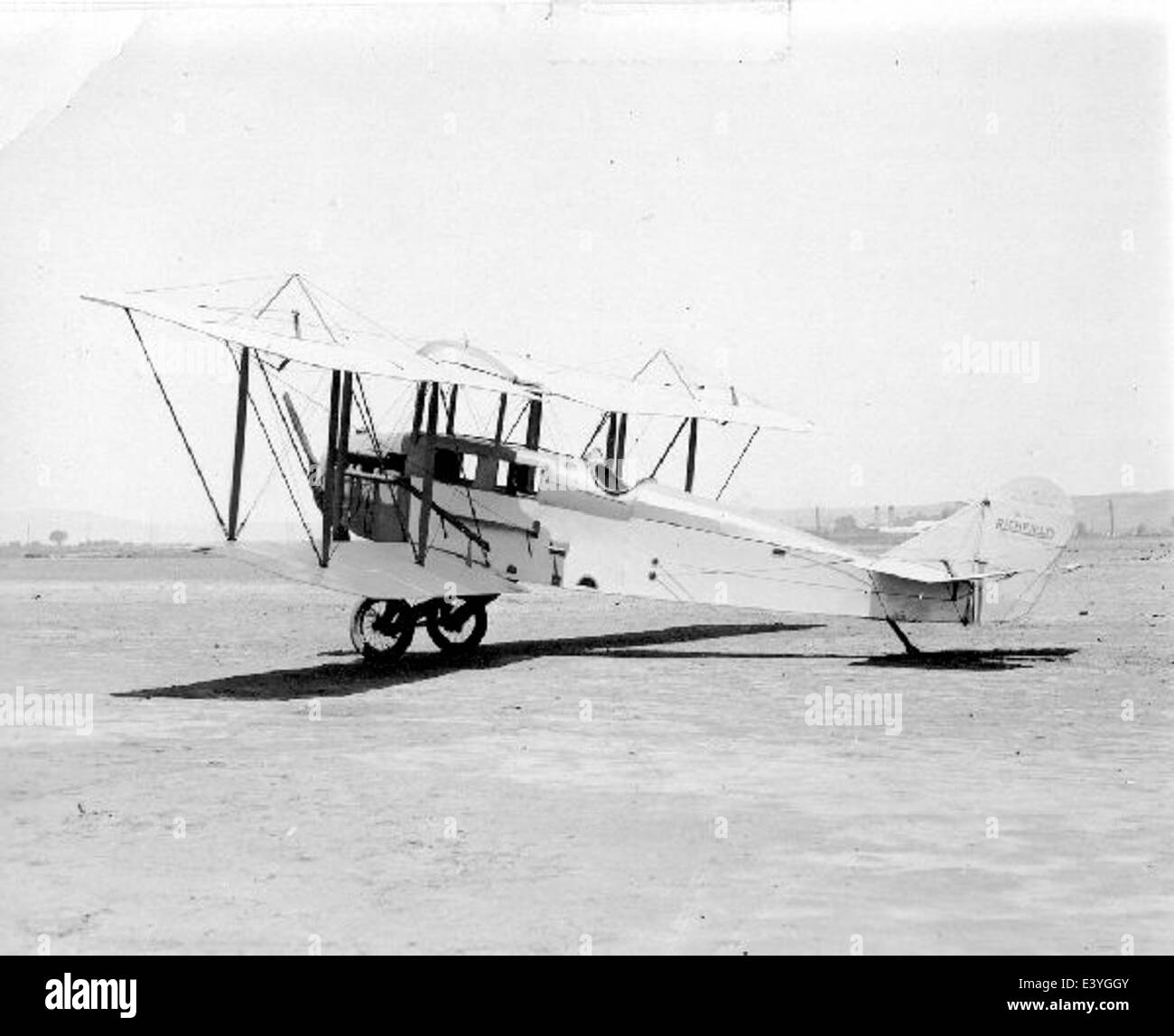 Photograph of a 1925 Ryan aircraft, associated with Charles Lindbergh ...