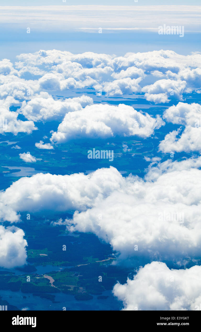 Flying over clouds layer hi-res stock photography and images - Alamy