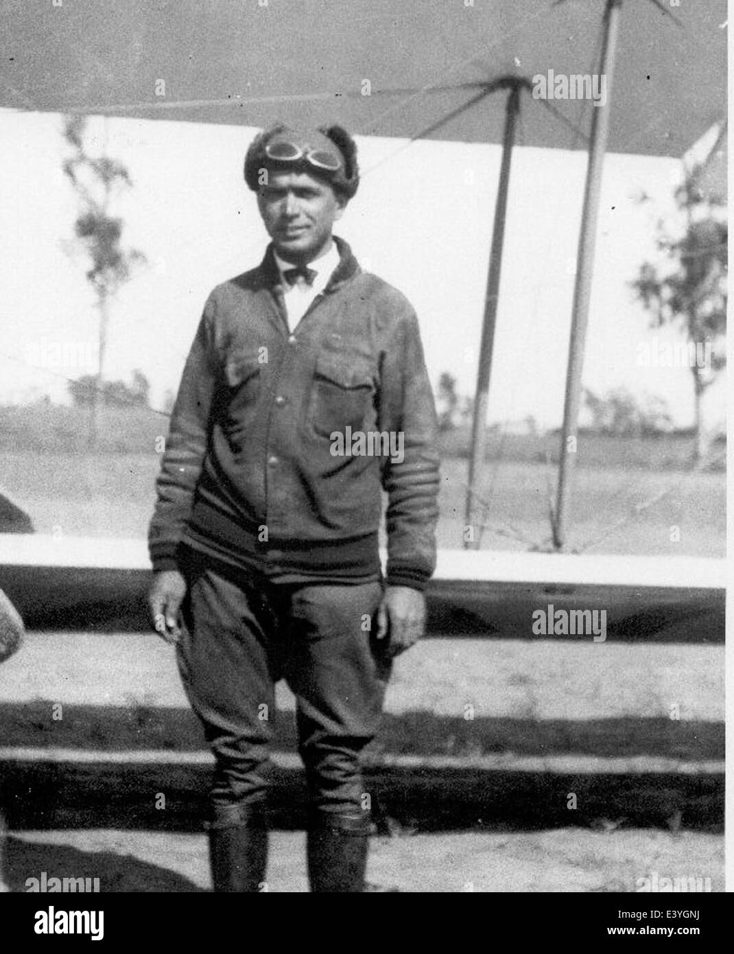 This 1924 photograph showcases a Ryan aircraft, an early example of ...