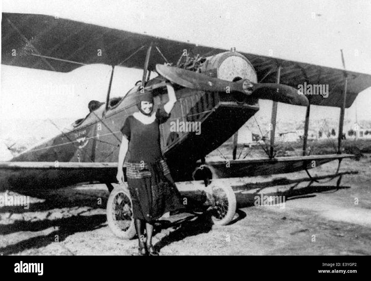 This 1923 photograph features a Ryan aircraft, representing the early ...