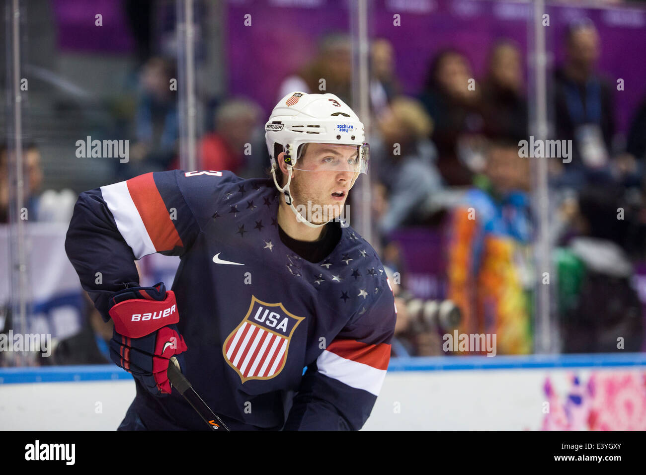 Cam Fowler (USA) during ice hockey game vs. RUS at the Olympic Winter ...
