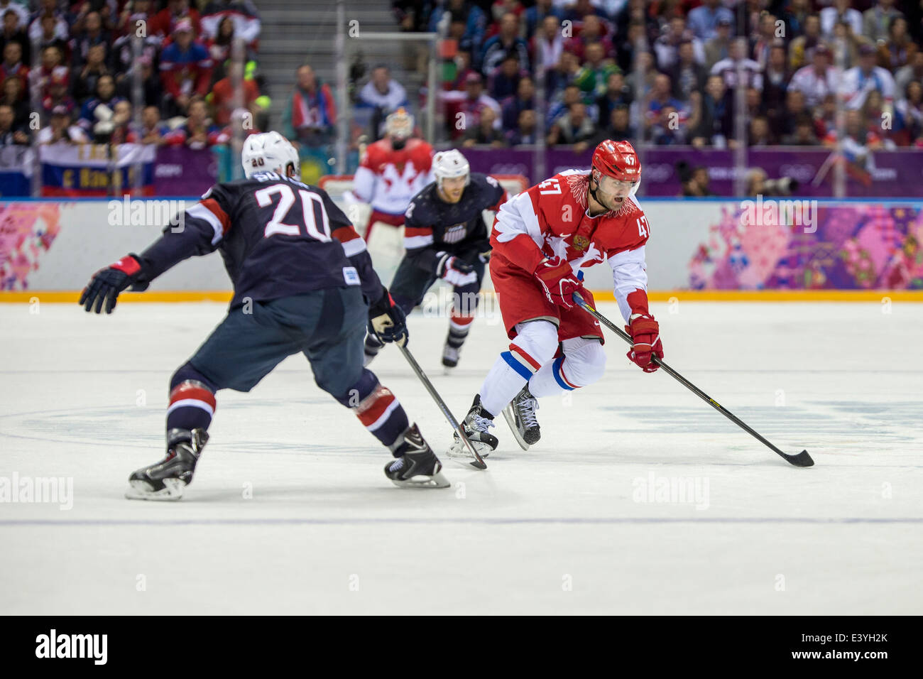 Alexander Radulov (RUS) during ice hockey game vs USA at the Olympic ...